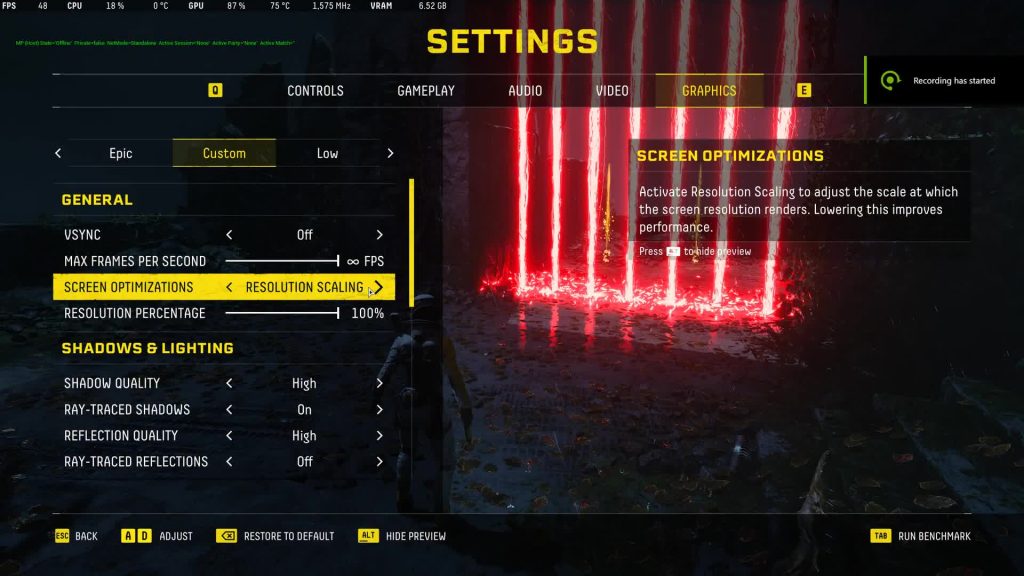 [Leak] Returnal PC settings footage emerged • VGLeaks 3.0 • The best video game rumors and leaks